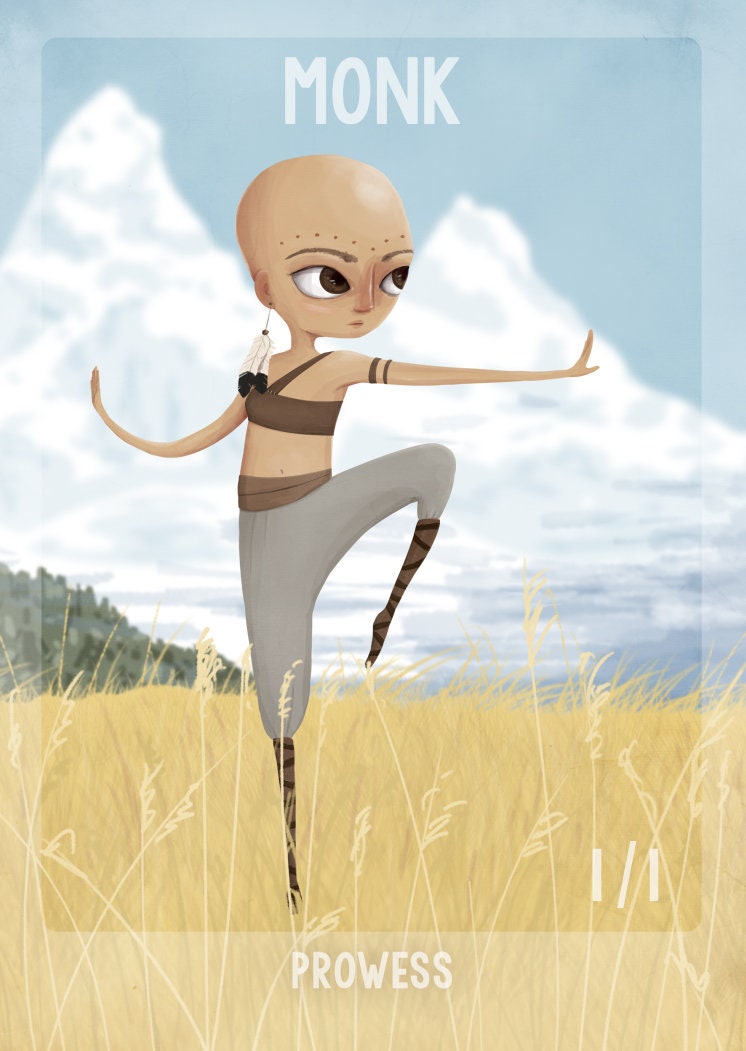 Monk Custom Token for Magic the Gathering MTG - Etsy Sweden