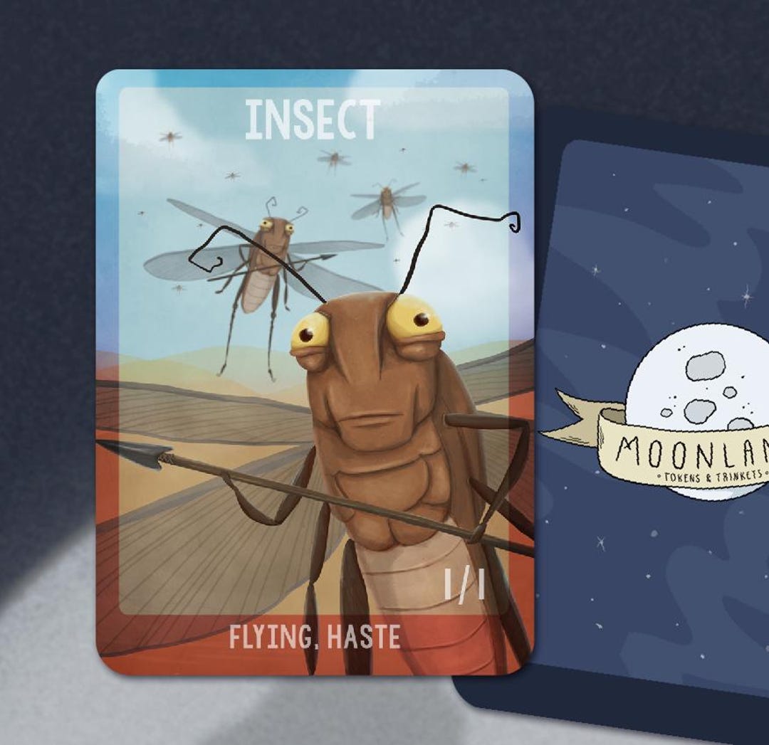 5 Insect #2 Tokens for Locust God, Magic the Gathering, MTG - Etsy