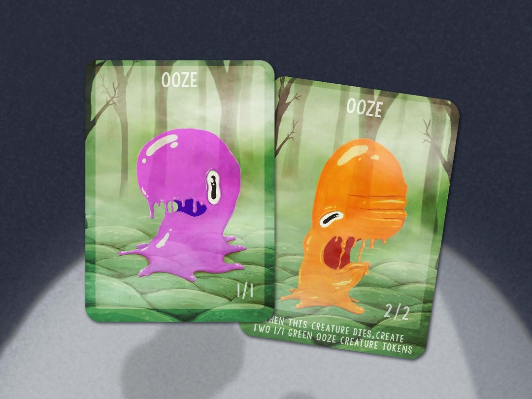 5 Ooze Tokens Card for Magic the Gathering, MTG, Double Sided - Etsy