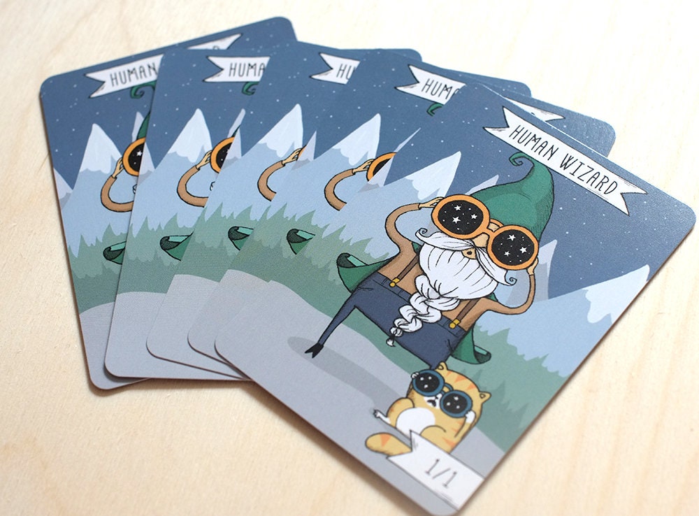 Human Wizard Custom Token for Magic the Gathering, MTG - Etsy Sweden