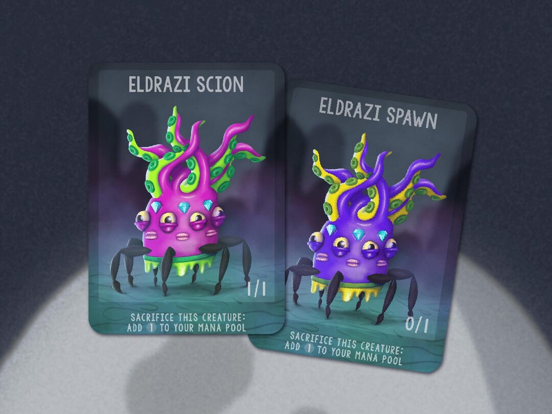5 Eldrazi Scion and Spawn Tokens for Magic the Gathering, MTG, Double ...