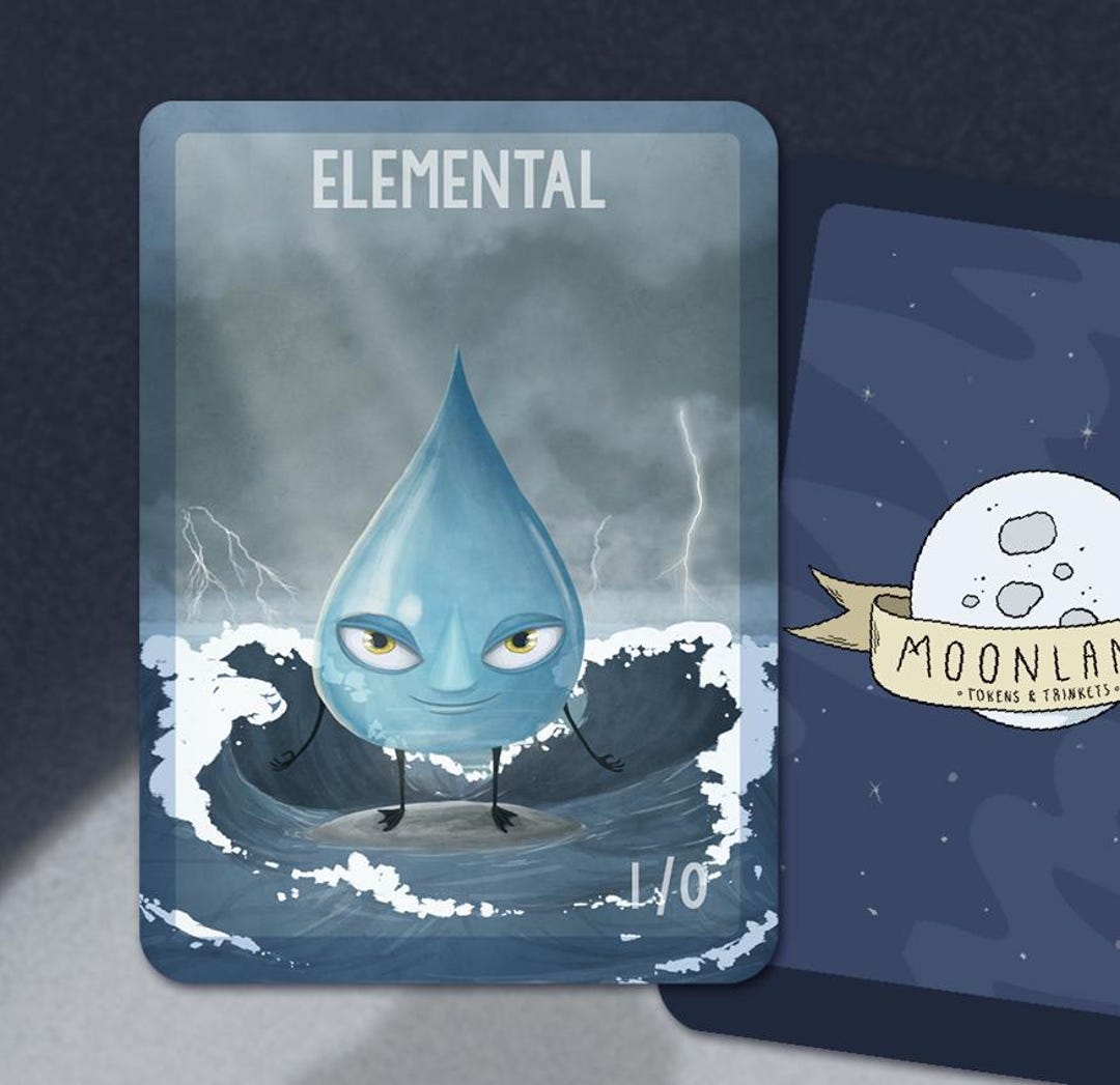 5 Elemental #2 Tokens for Master of Waves, Magic the Gathering, MTG - Etsy