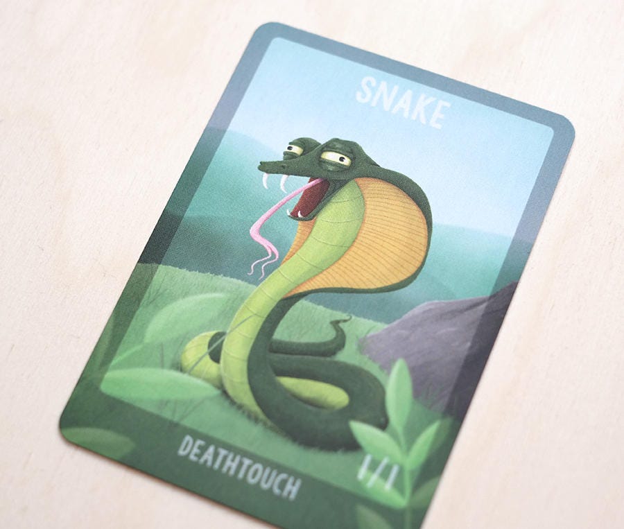 Snake Custom Token for Magic the Gathering, MTG - Etsy Sweden