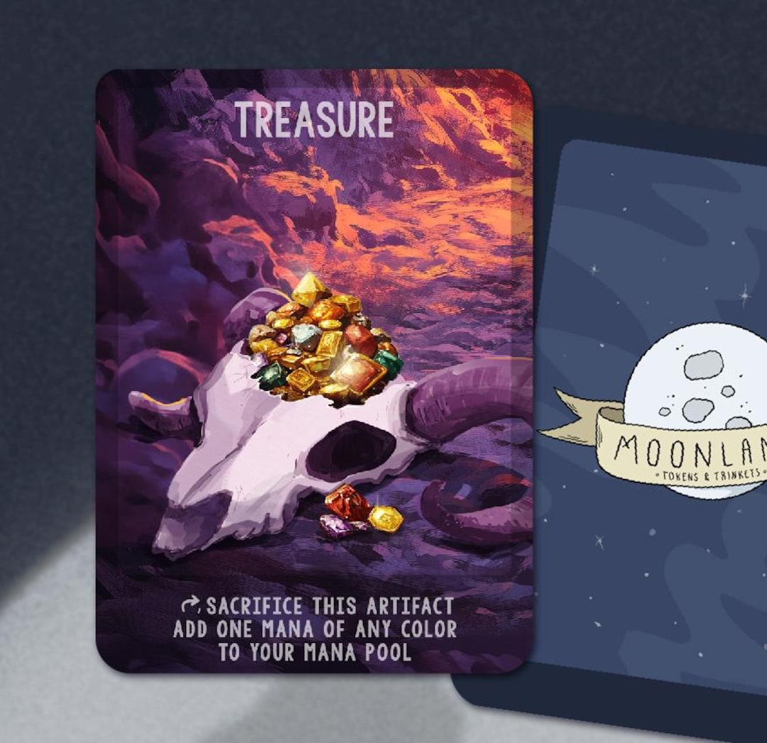 5 Treasure #2 Artifact Tokens, MTG, for Magic the Gathering - Etsy