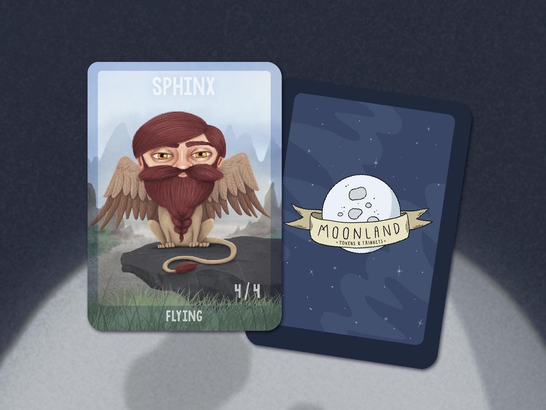 Sphinx blue Token for Magic the Gathering, MTG - Etsy.de