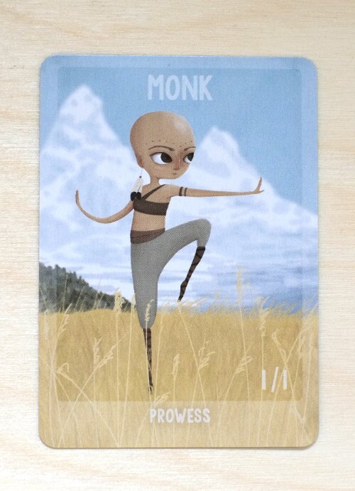 Monk Custom Token for Magic the Gathering MTG - Etsy Sweden