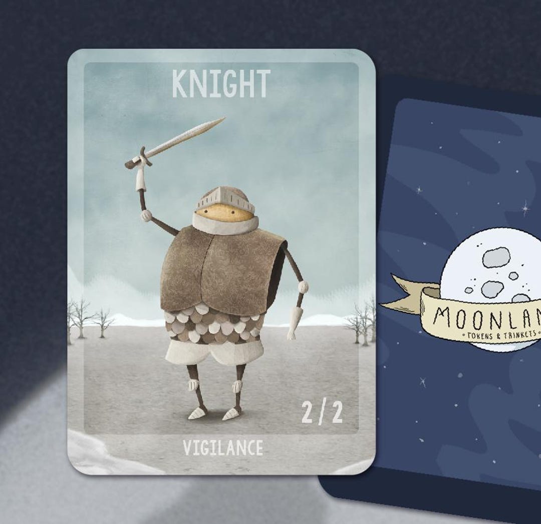 5 Knight Tokens for Magic the Gathering, MTG - Etsy