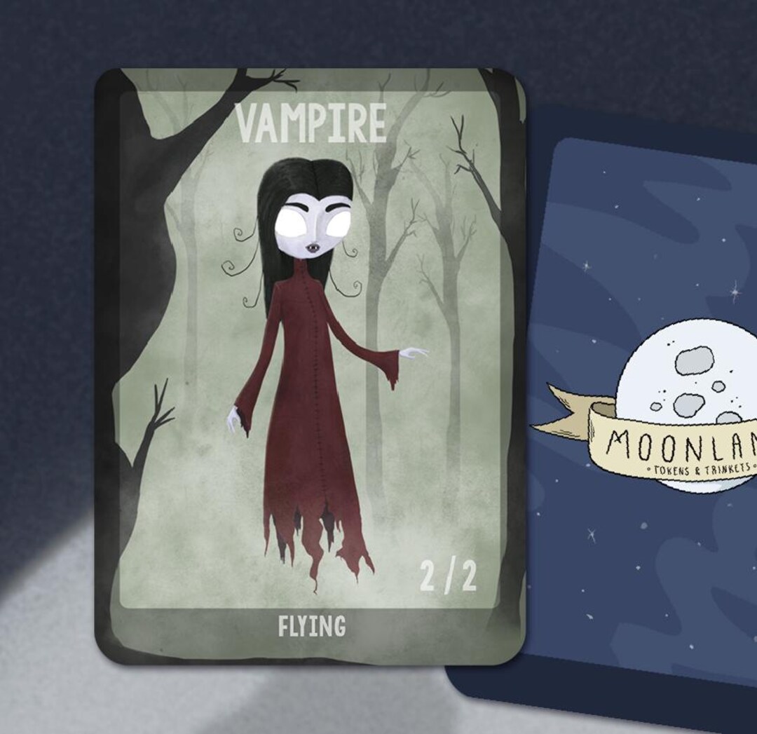 5 Vampire #1 Token With Flying for Magic the Gathering, MTG - Etsy
