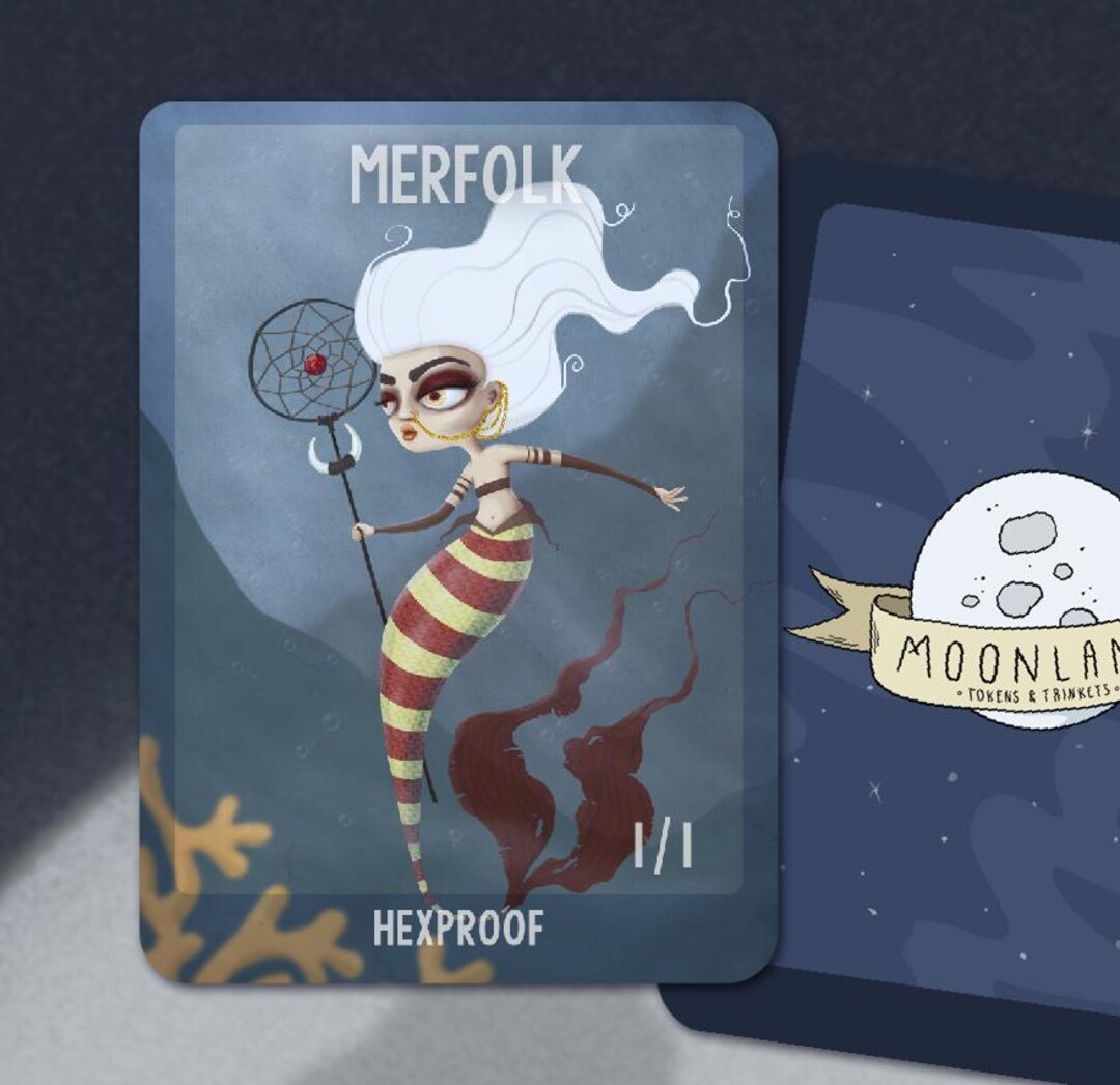 5 Merfolk #2 Tokens With Hexproof for Magic the Gathering, MTG - Etsy