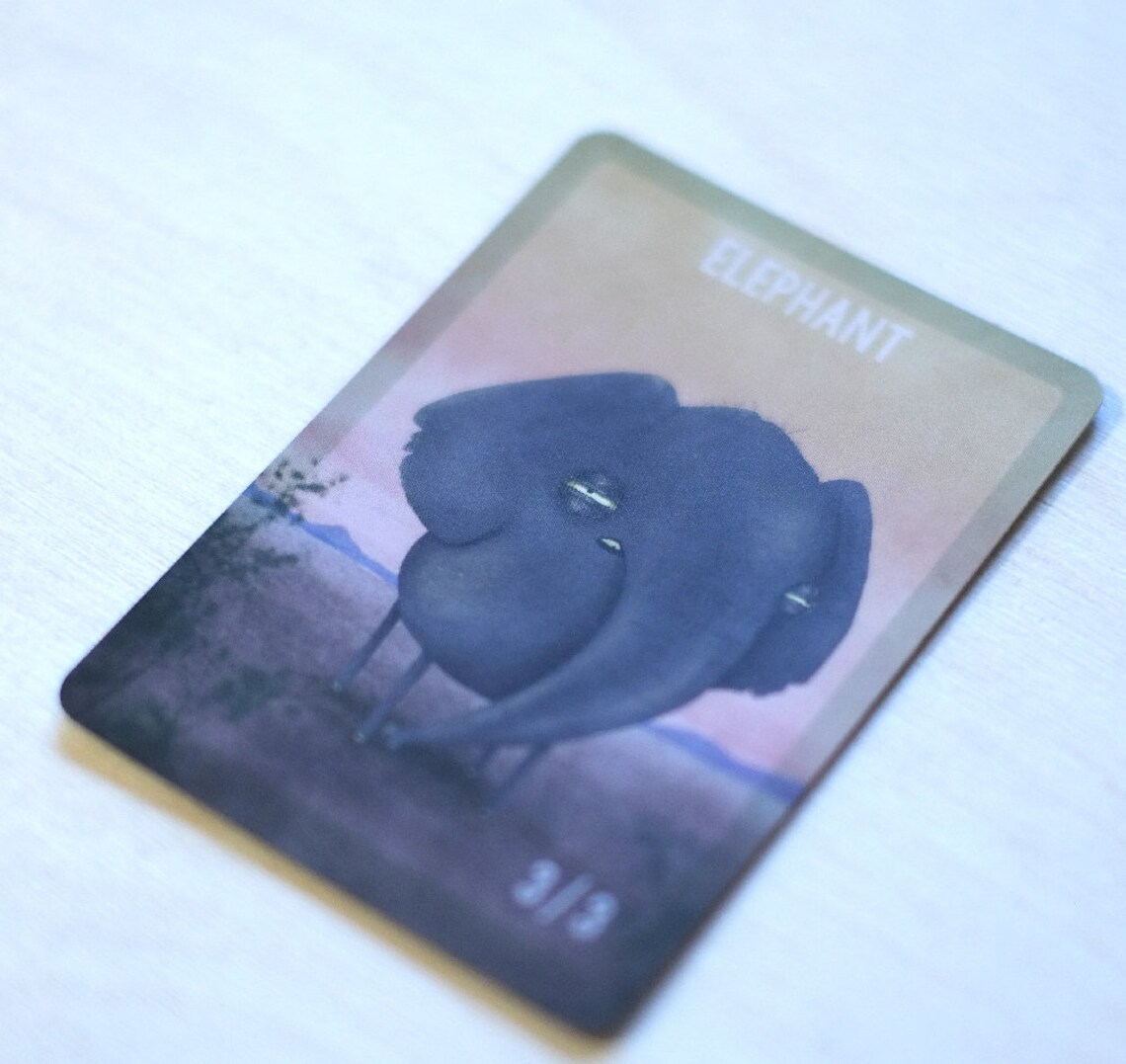 Elephant Custom Token for Magic the Gathering MTG - Etsy UK