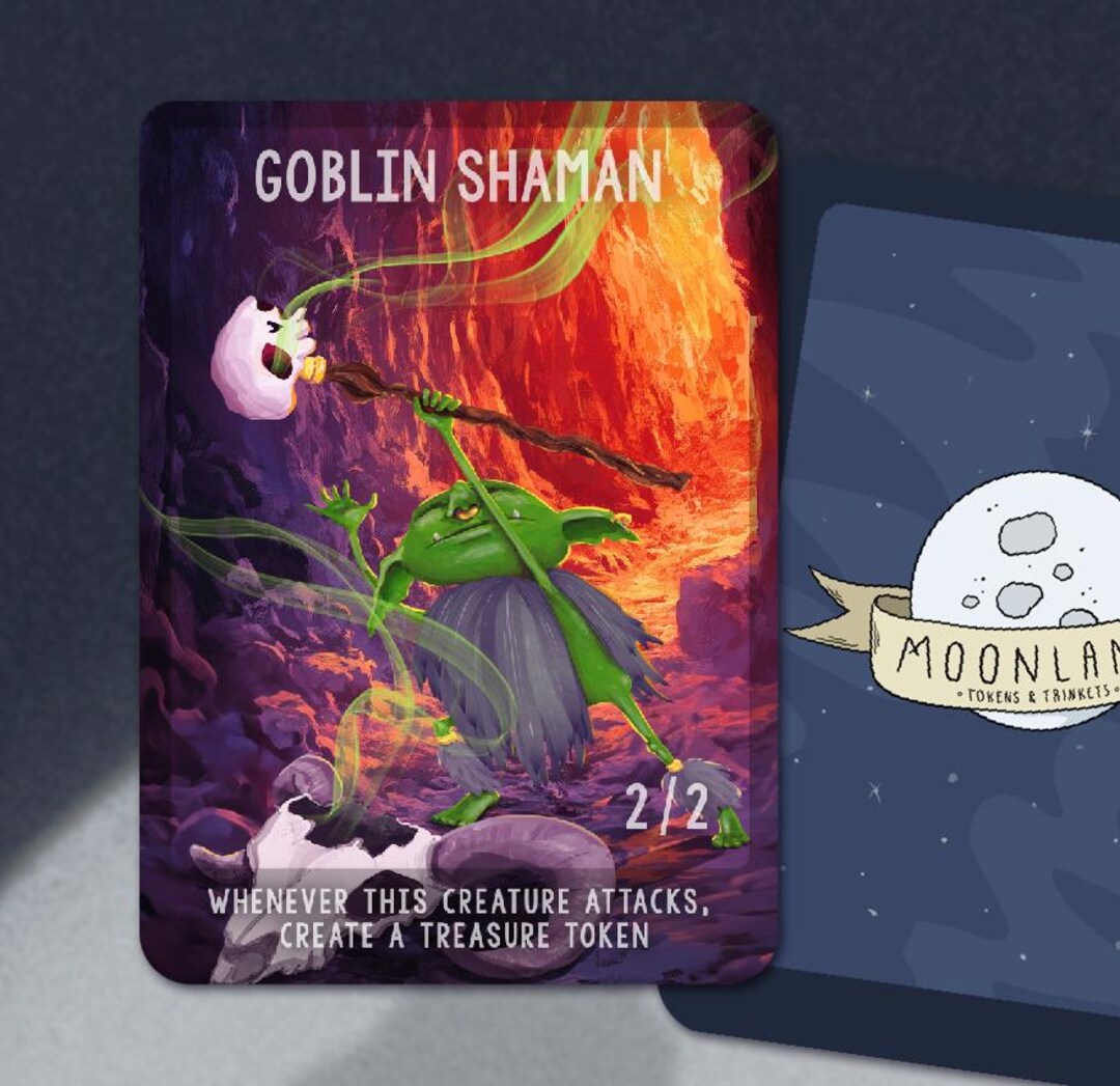 5 Goblin Shaman Tokens, Magic the Gathering, MTG - Etsy