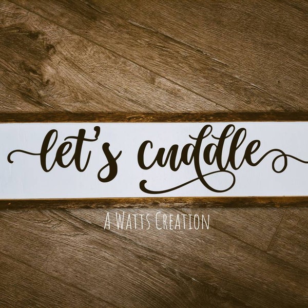 Lets Cuddle Sign - Etsy