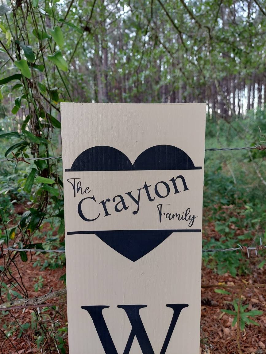 Welcome Sign, Custom, Last Name, Porch Leaner, Personalized Sign ...