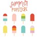 Summer Popsicle Clipart - Digital Clip Art for Scrapbooking- Card ...