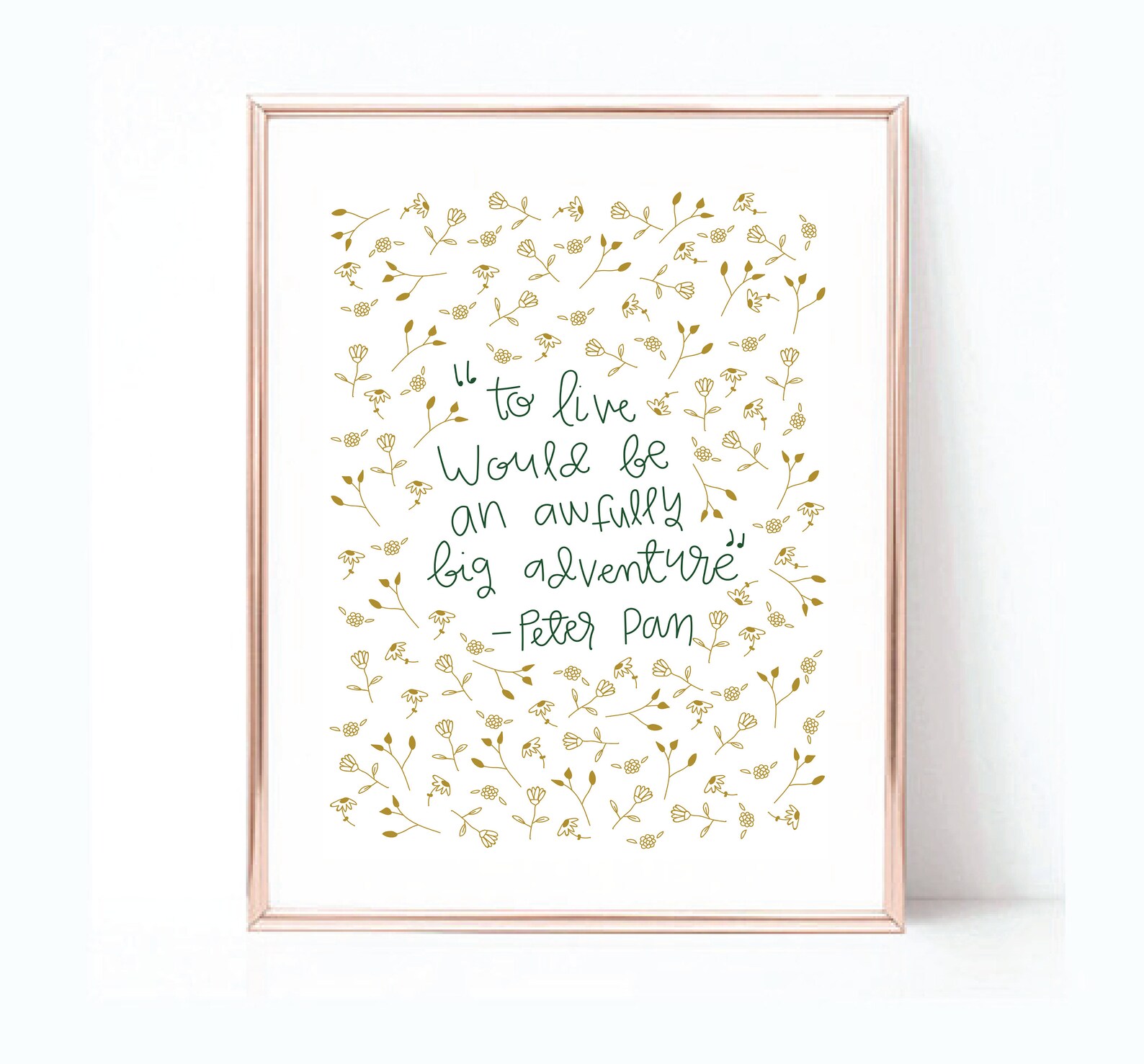 Printable Poster - Peter Pan Quote- Printable Wall Art- Instant ...