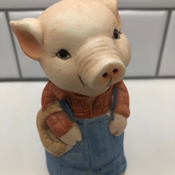 Porcelain Pig - Etsy