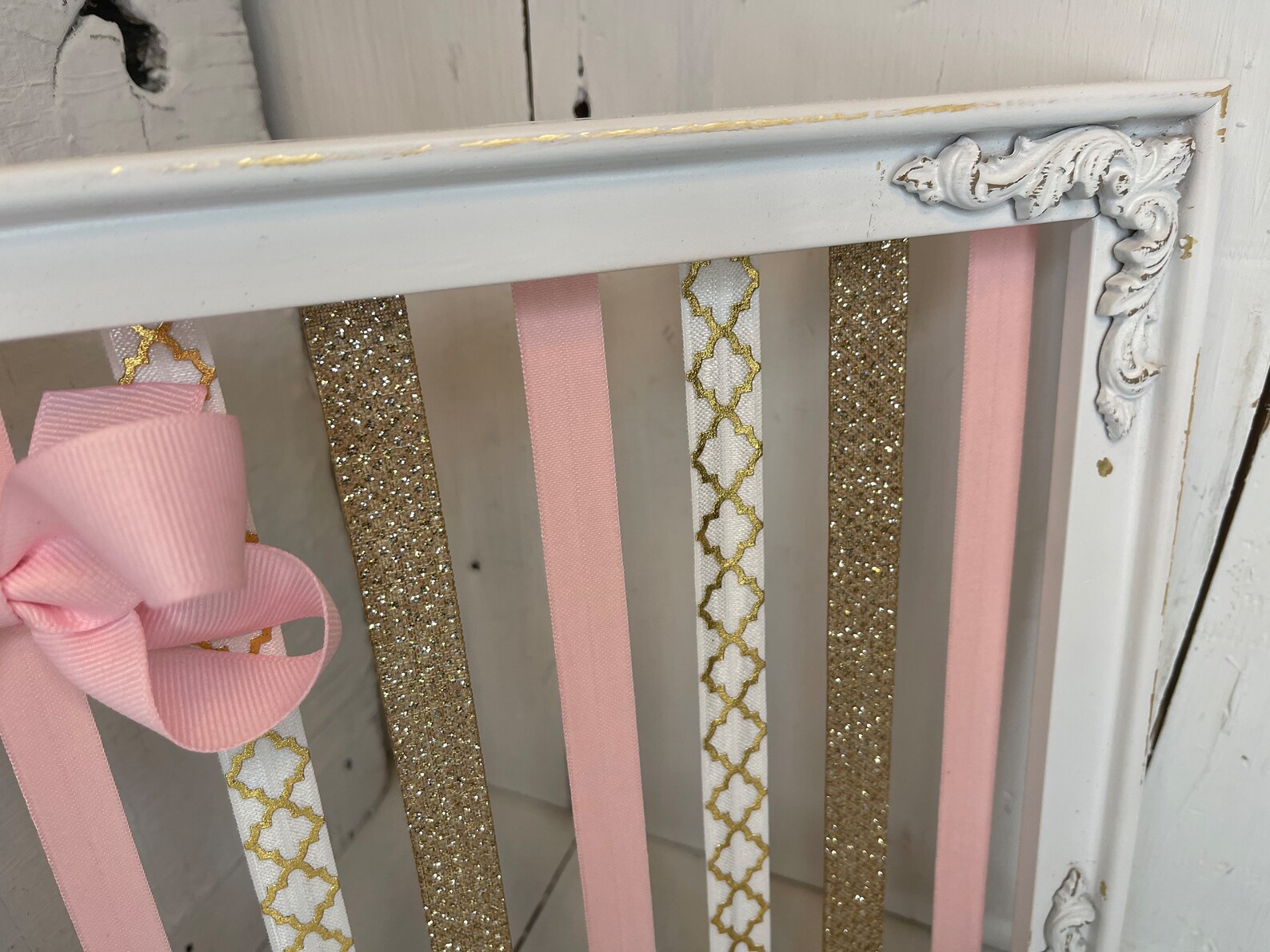Ornate Bow Frame White Bow Frame Nursery Ideas Baby Shower - Etsy