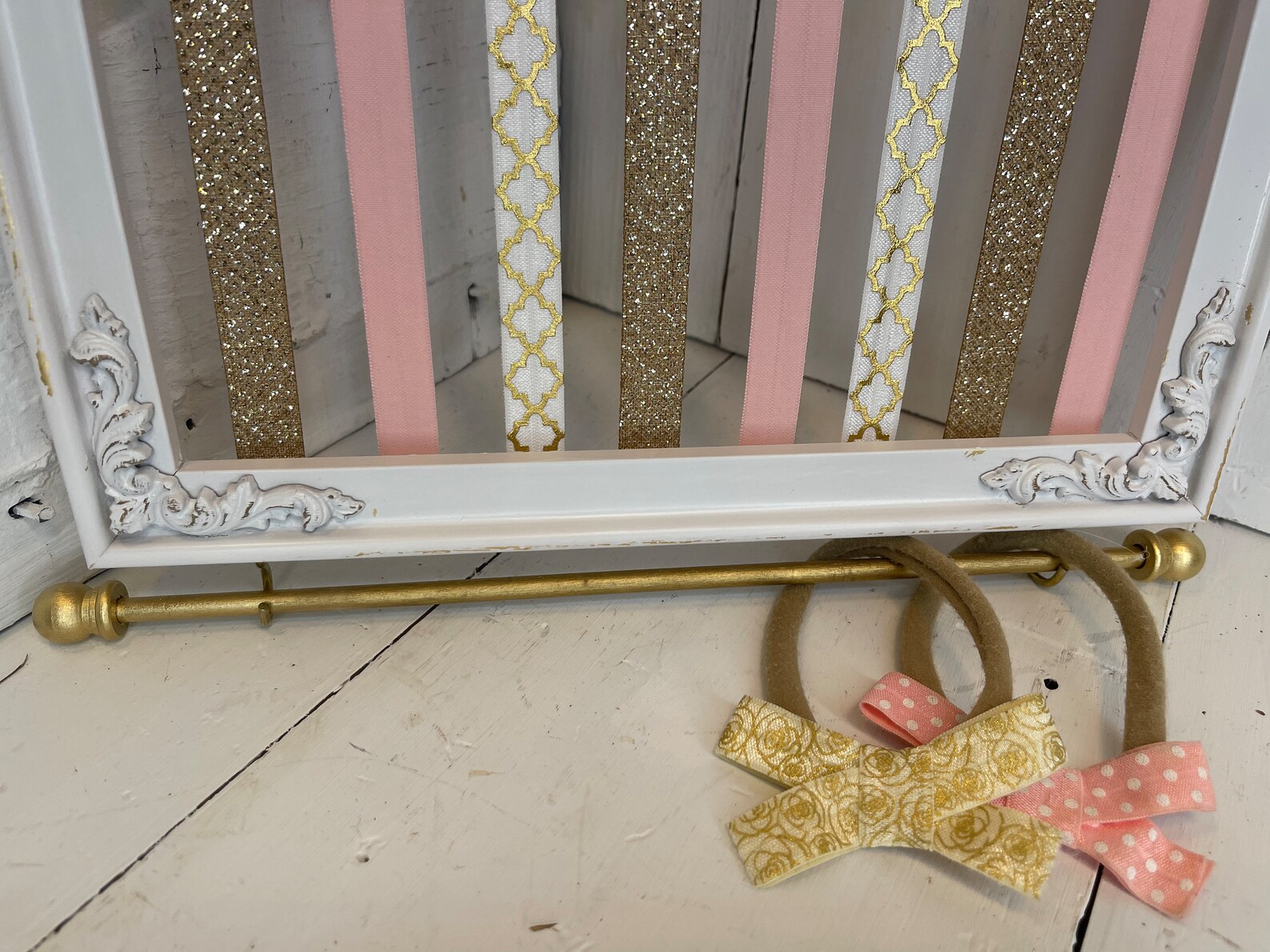 Ornate Bow Frame White Bow Frame Nursery Ideas Baby Shower - Etsy