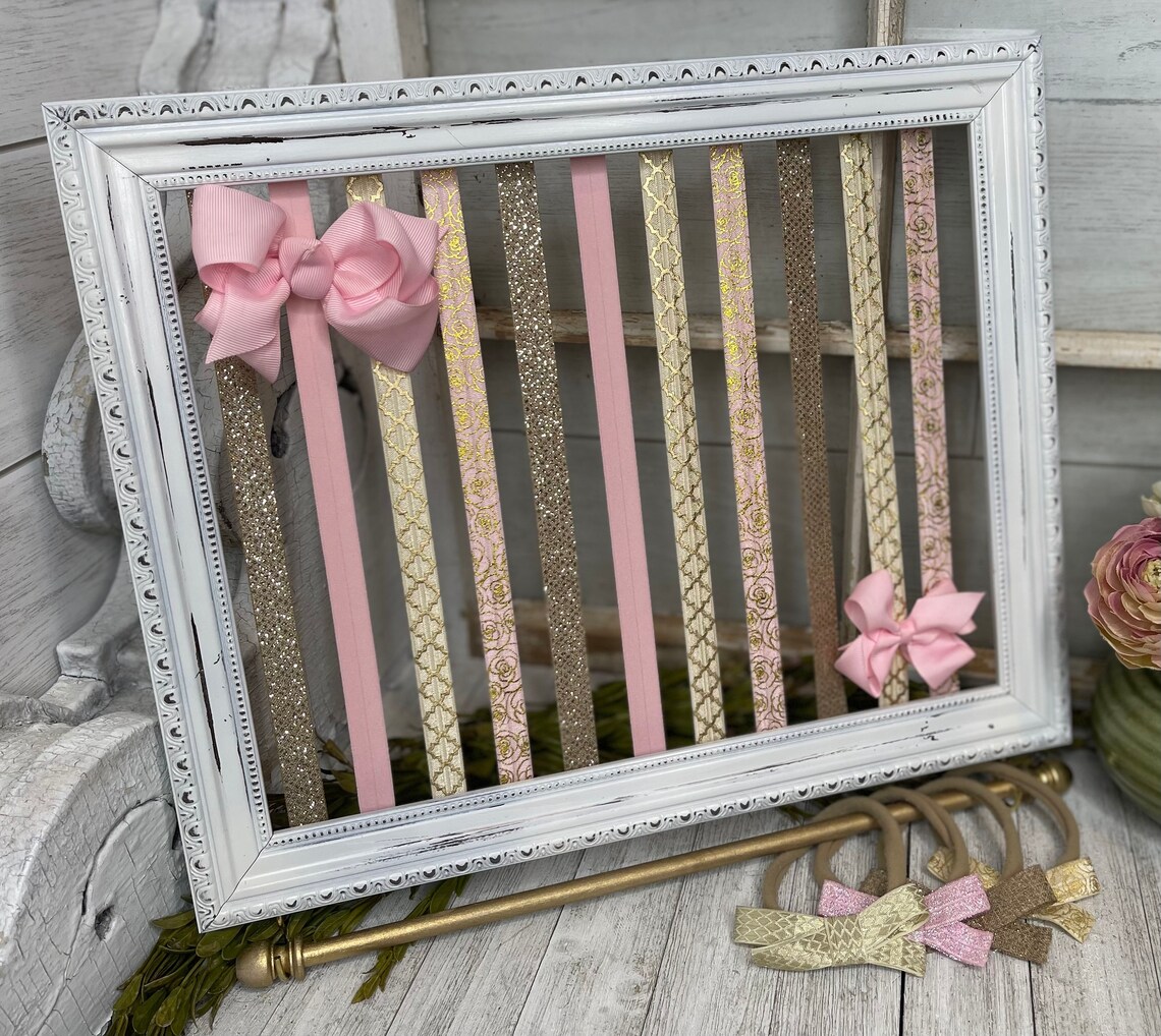 Newborn Gift Girls Bow Holder Girl Nursery Decor Ornate - Etsy