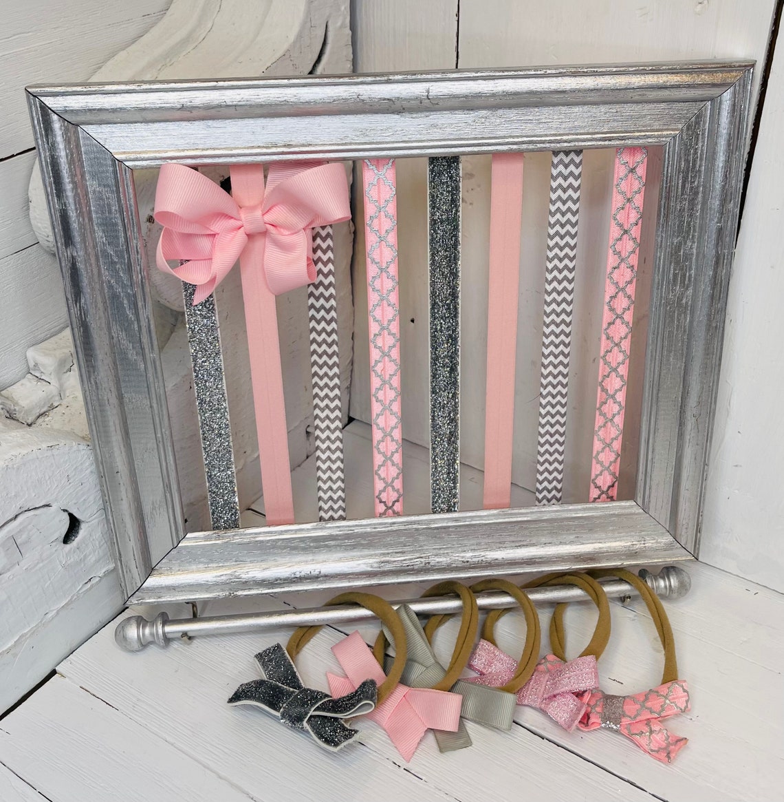 Silver Ornate Frame Girls Hair Bow Frame Bow Frame Gold and - Etsy