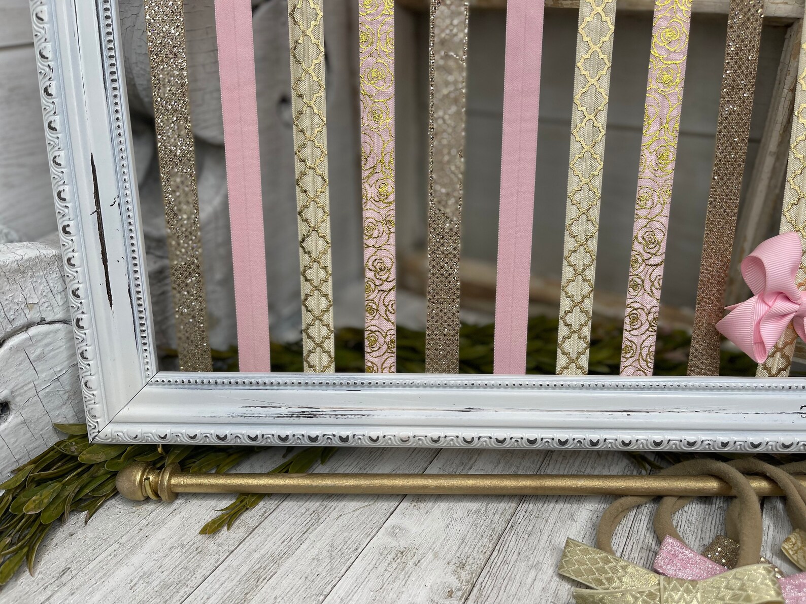 Newborn Gift Girls Bow Holder Girl Nursery Decor Ornate - Etsy