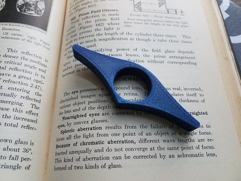 Thumb Book Page Holder, Color Changing and Glitter Colors, 3D Printed ...