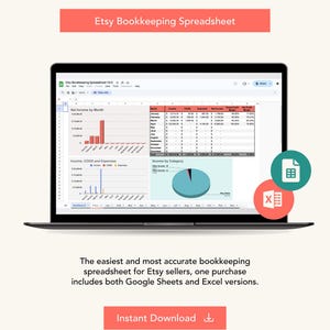 Business Expense Tracker Shopify - Etsy