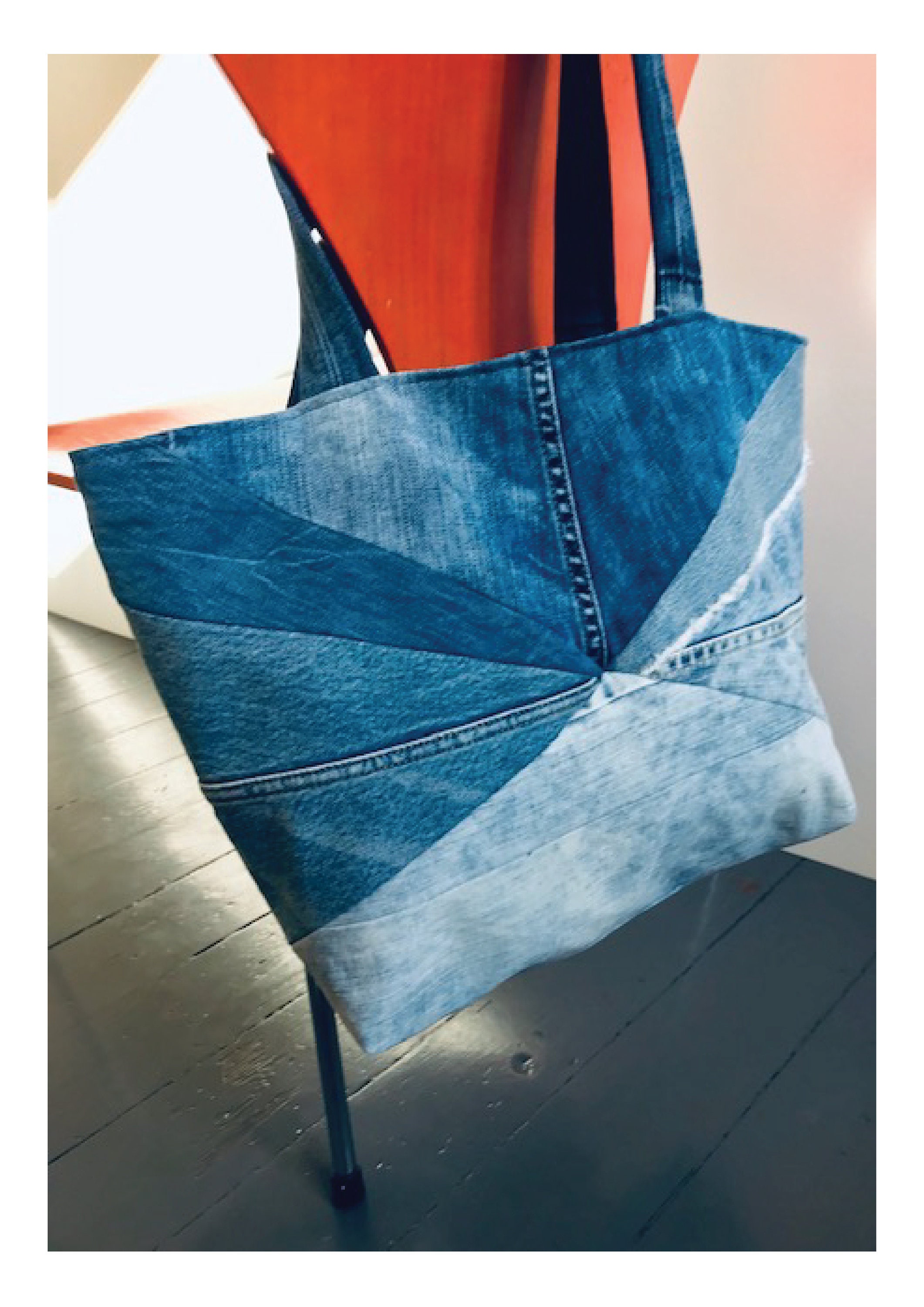 Patchwork Jeans Bag, Upcycled Denim Bag, Recycled Jeans Bag, Denim Shopper, Tote Bag, Vintage ...