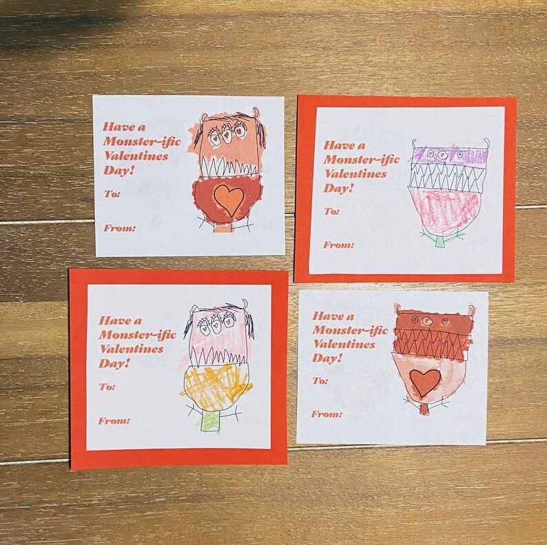 Monster Valentines - Digital Download - Etsy