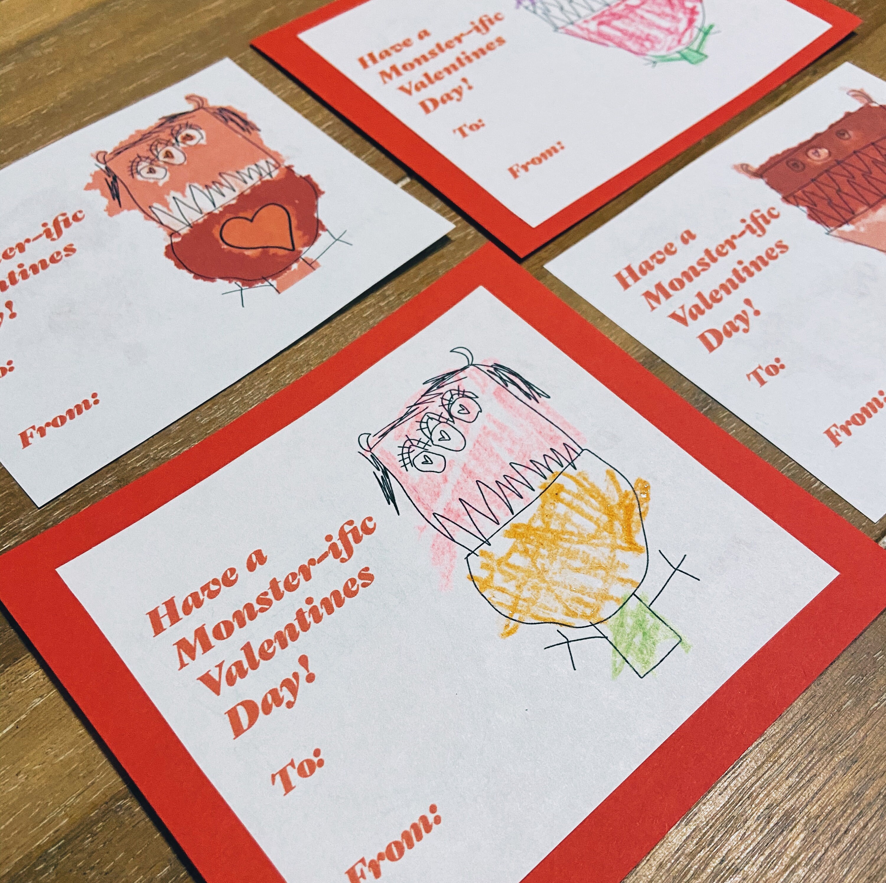 Monster Valentines - Digital Download - Etsy