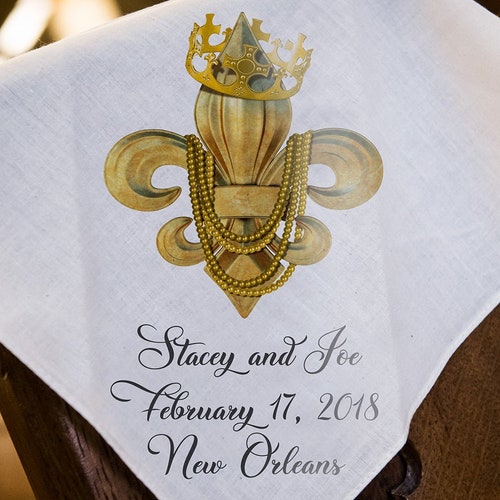 Fleur-de-lis mardi Gras/ Saints/ New Orleans Hand Embossed - Etsy