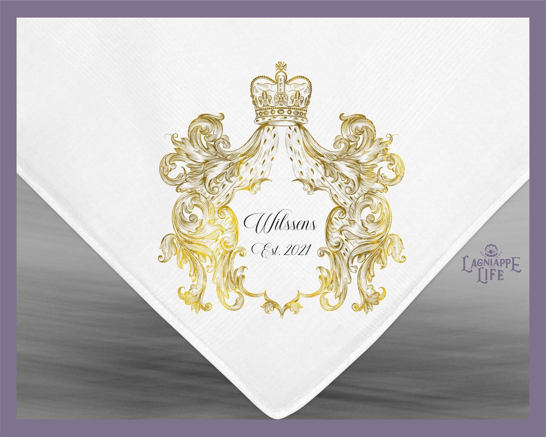 Second Line Handkerchief Monogram | Personalize Handkerchiefs | Wedding ...