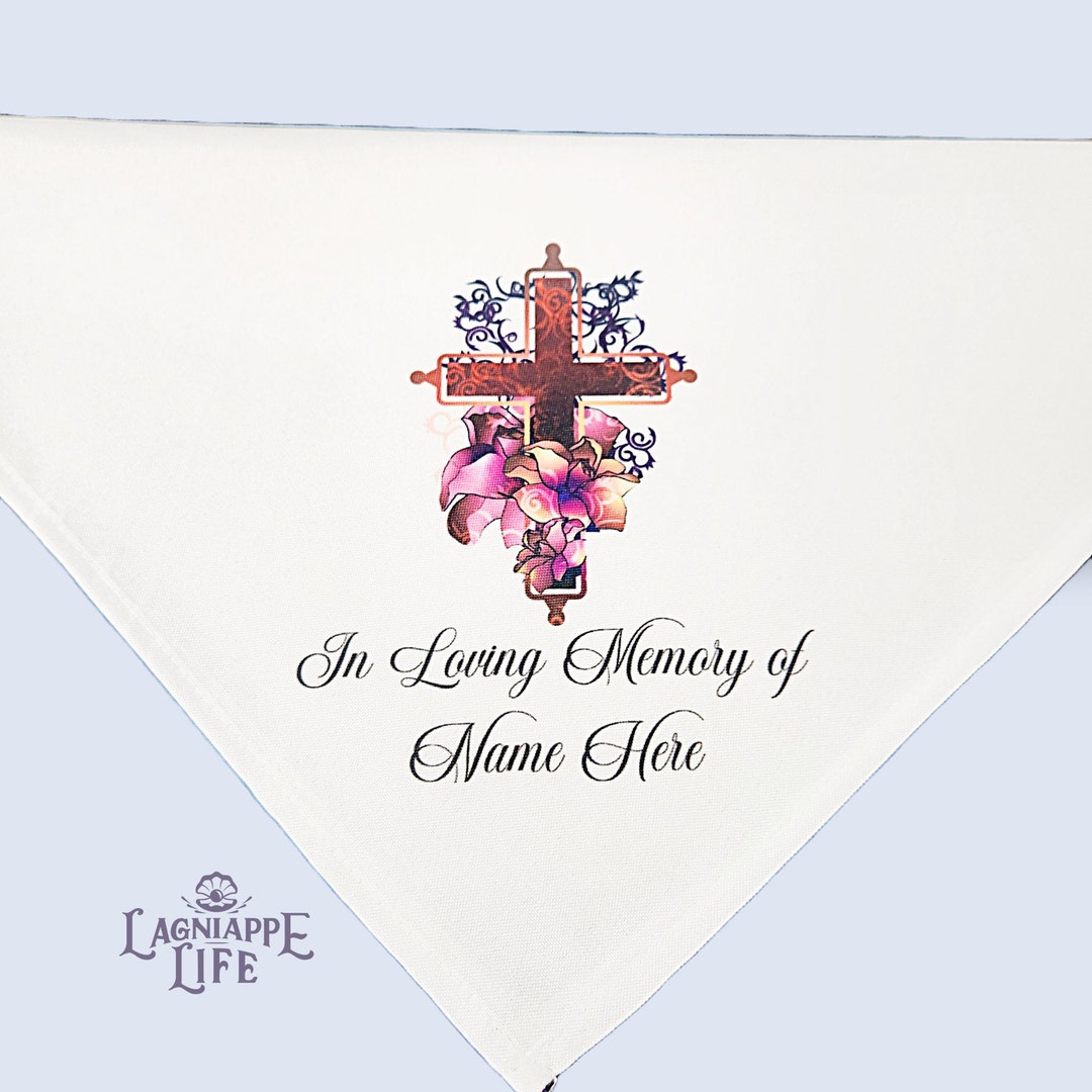 In Loving Memory Second Line Handkerchief Personalize Handkerchiefs ...