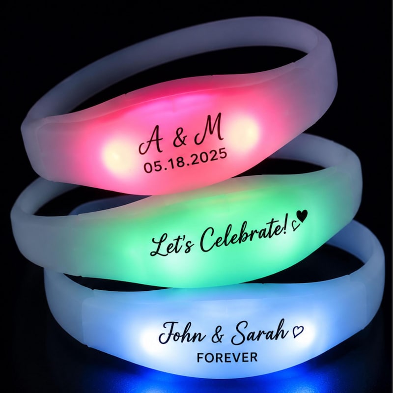 Wedding Wristbands Led - Etsy