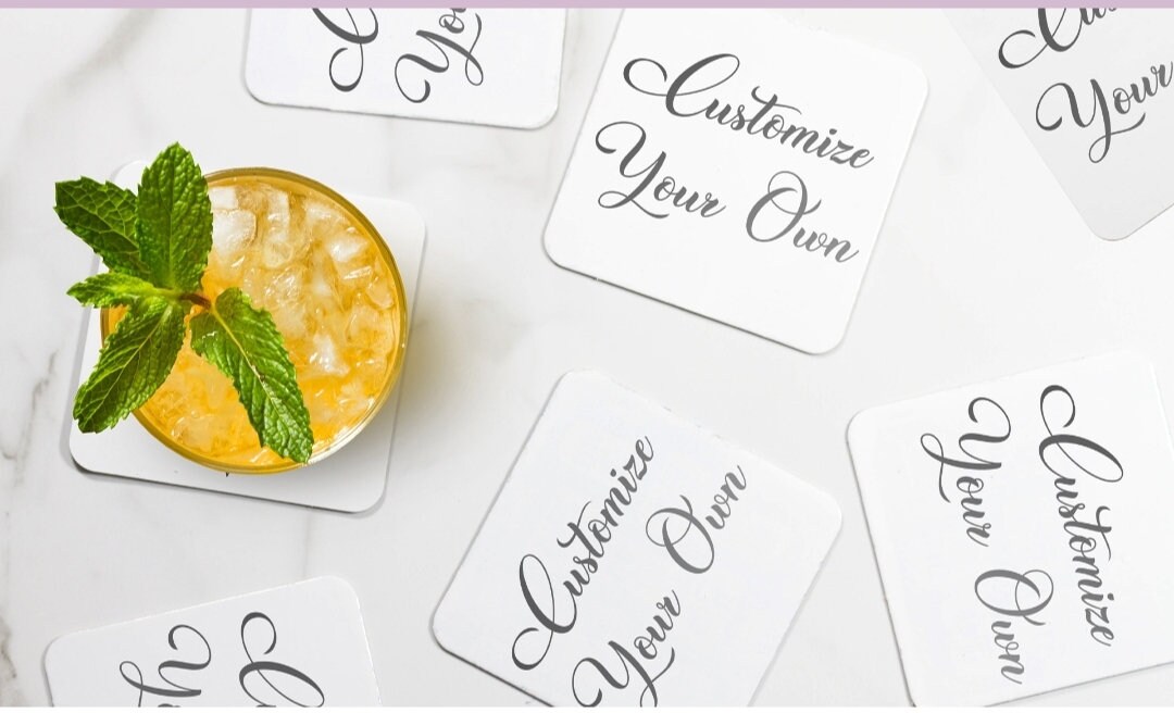 Wedding Coasters Custom Coasters Events Party - Etsy