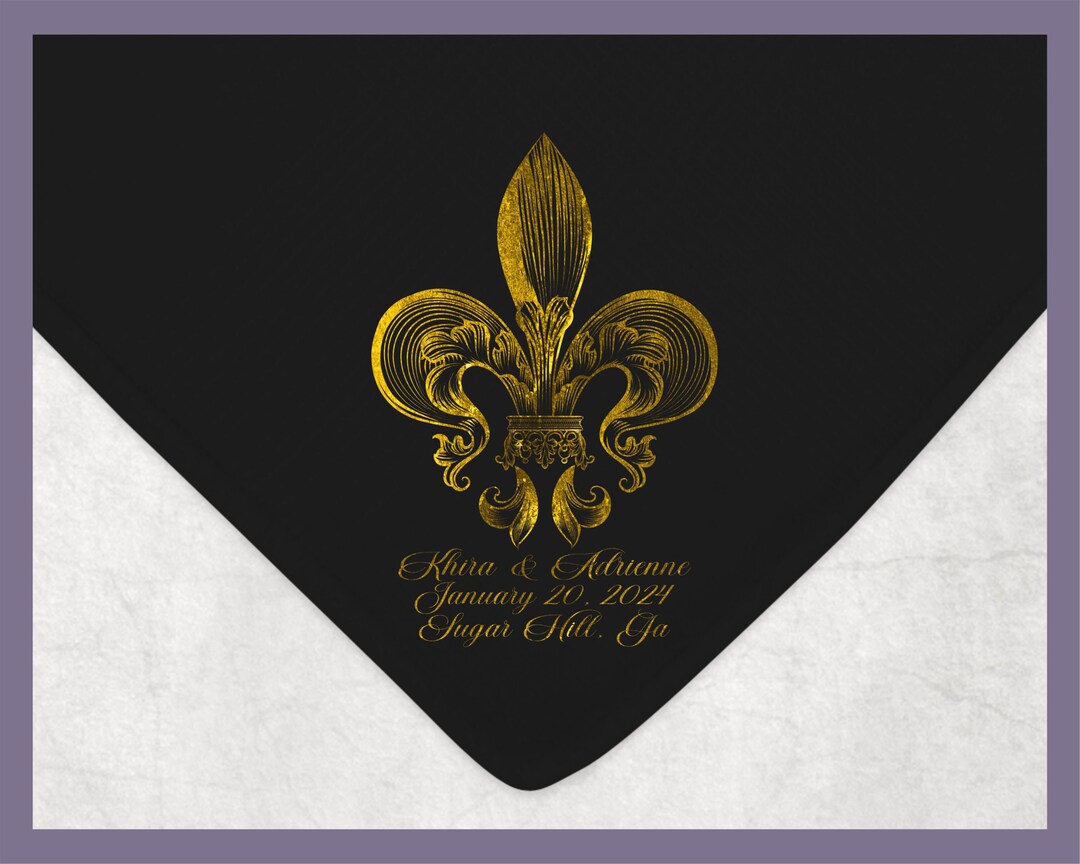 Black Second Line Handkerchief Wedding Parade Dance Customize ...