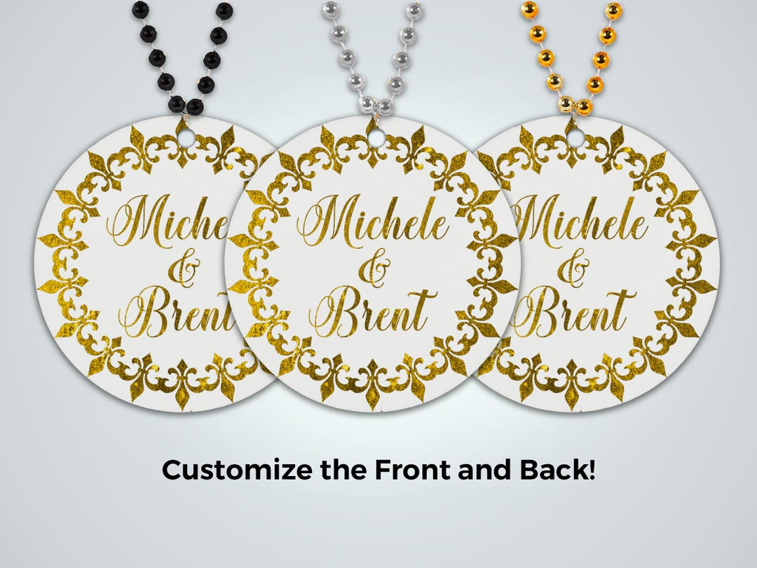 Customizable Medallion Beads – Personalized Photo Favor, Weddings ...