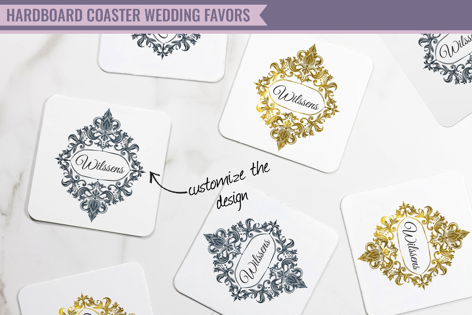 Wedding Coasters Custom Coasters Events Party - Etsy