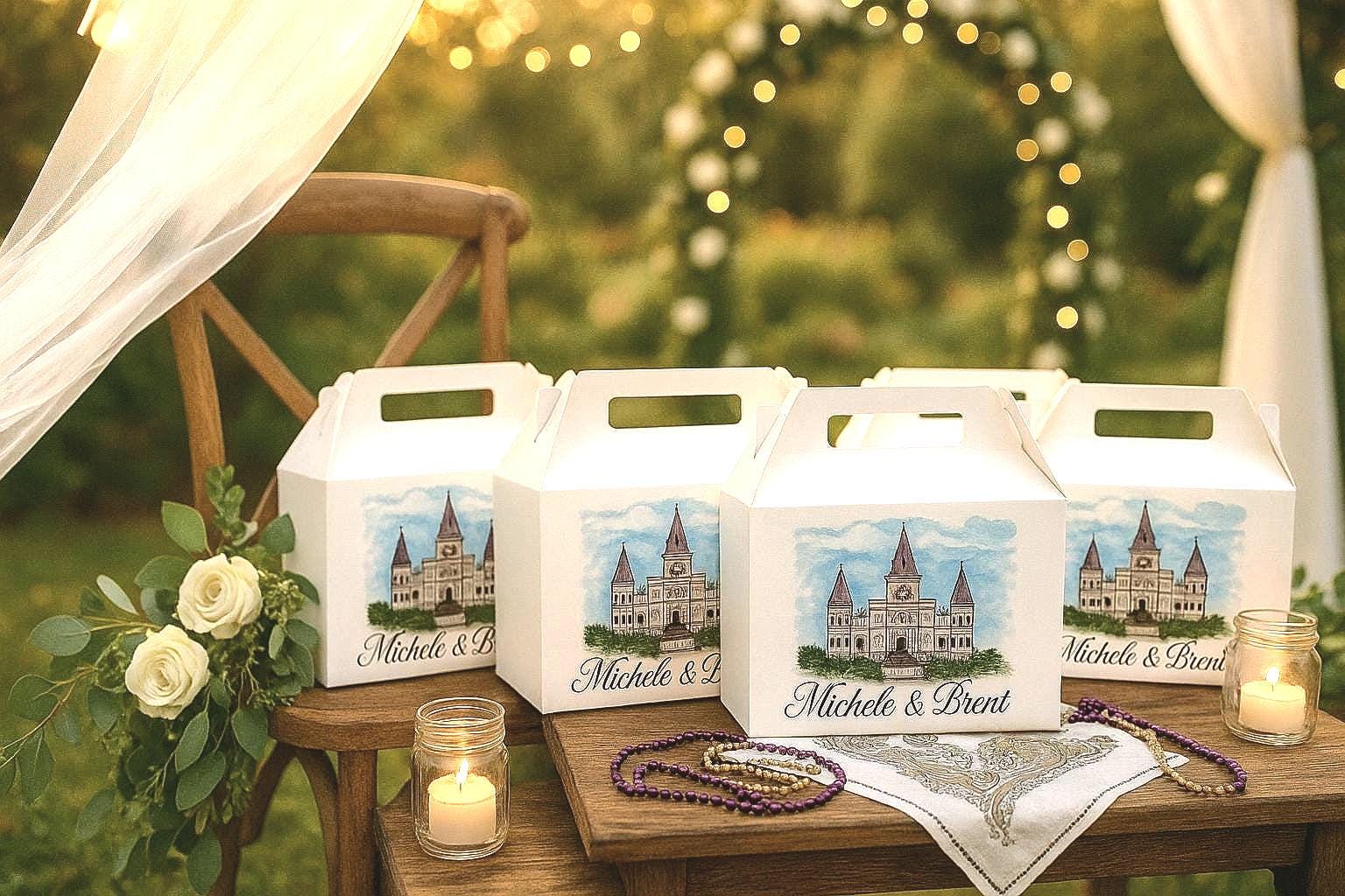 Personalized Wedding Welcome Boxes – Custom Hotel Guest Favor Boxes ...