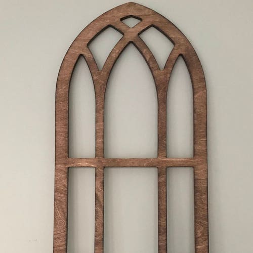Half Arched Window Frame Farmhouse Frame Faux Arch Window - Etsy