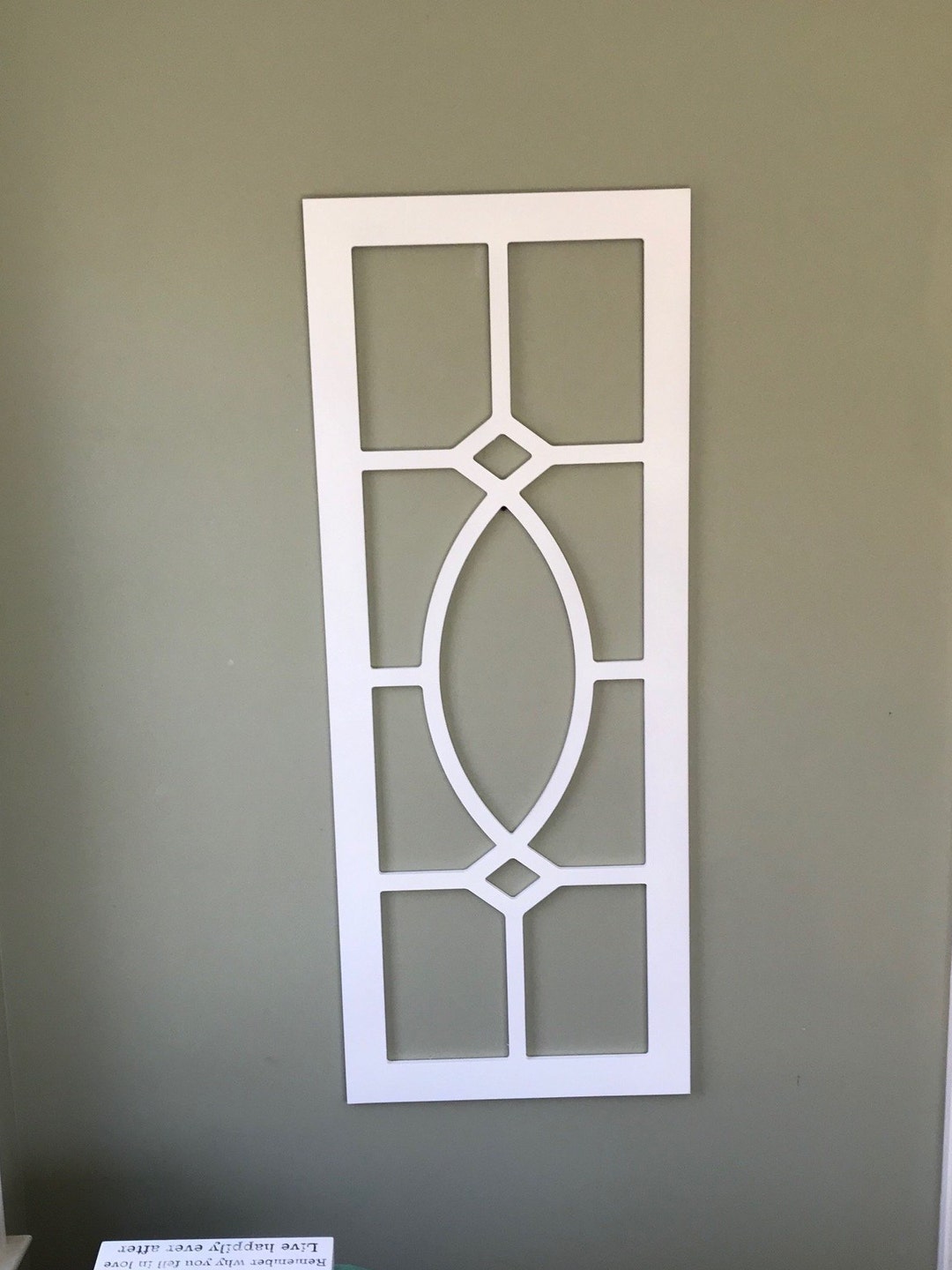 Rectangle Farmhouse Window Frame, Stained, Custom, Shabby Chic Hanging ...