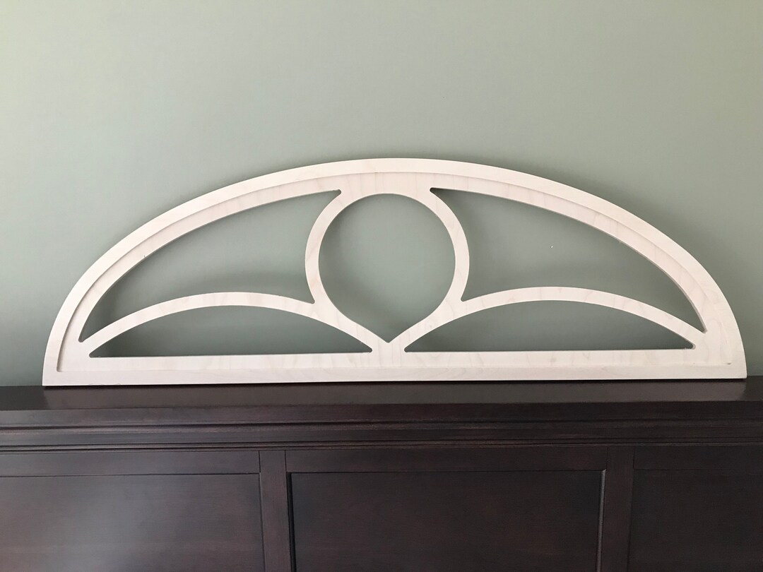 Large Arched Window Frame 16x50 Wood Frame Heirloom Custom Piece ...