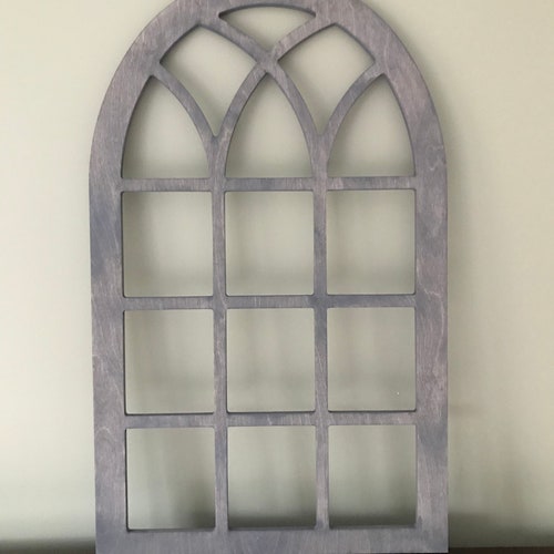 Large Half Arched Window Frame Farmhouse Frame Faux Arch - Etsy