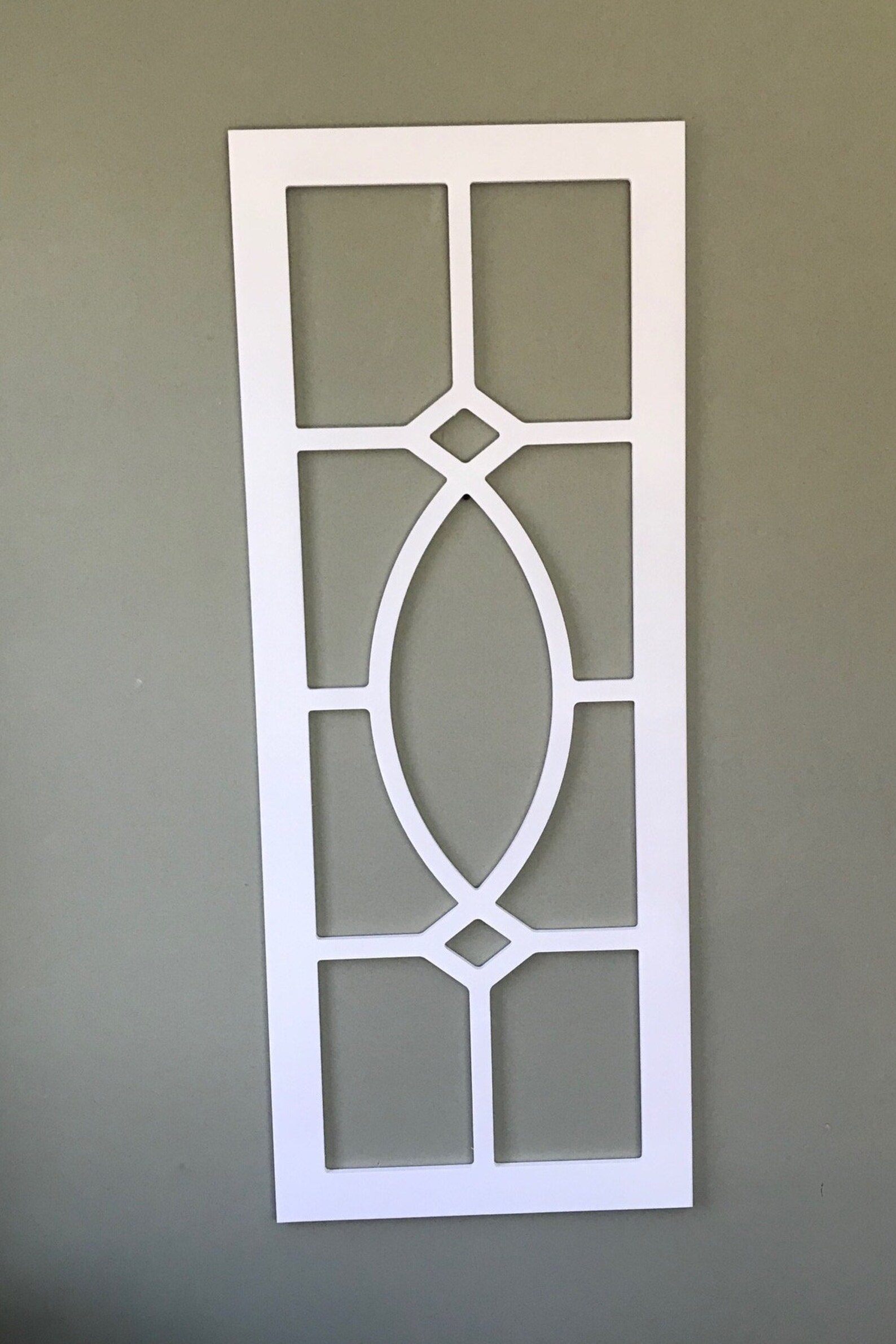Rectangle Farmhouse Window Frame, Stained, Custom, Shabby Chic Hanging ...