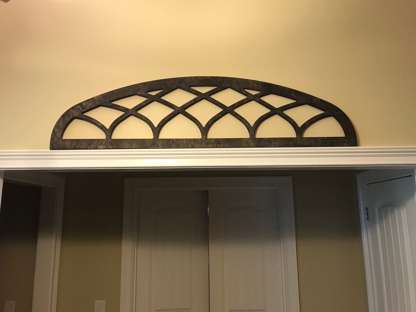 Large Half Arched Heirloom Farmhouse Frame Faux Window - Etsy
