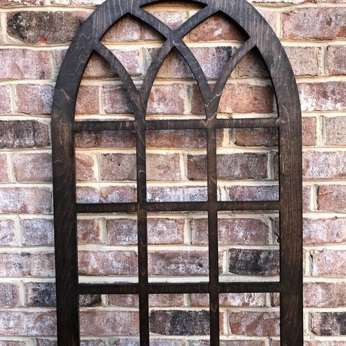 Half Arched Window Frame Farmhouse Frame Faux Arch Window - Etsy