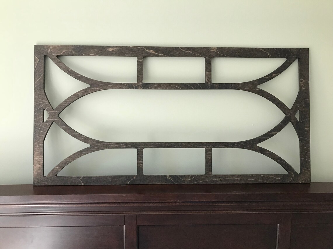 Large Rectangle Farmhouse Frame Faux Window Stained Custom - Etsy