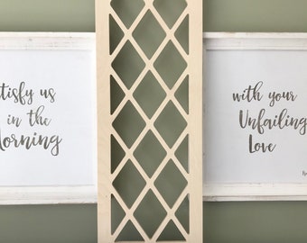 Rectangle Farmhouse Window Frame Stained Custom Shabby Chic | Etsy