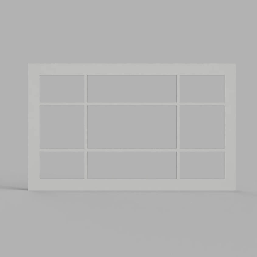 Rectangle Farmhouse Frame Faux Window Arched Stained | Etsy