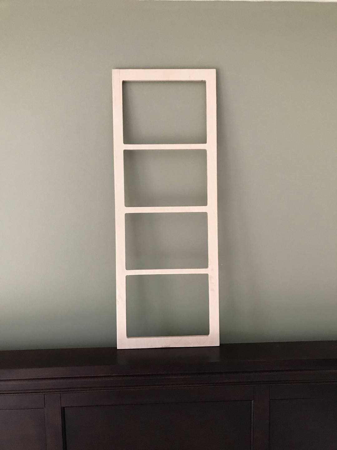 One Rectangle Farmhouse Frame, Faux Window, Stained, Custom Wall ...